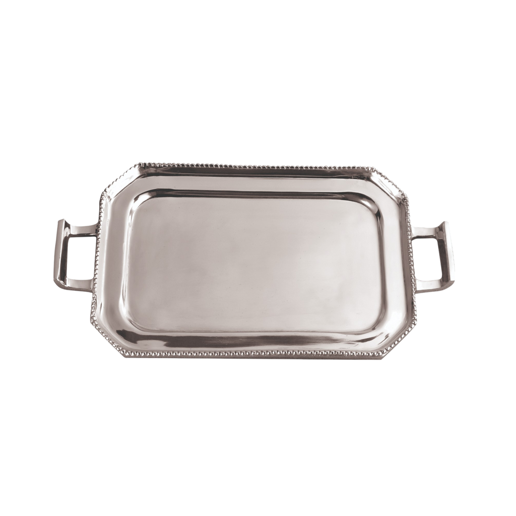Aluminum Rectangular Beaded Tray