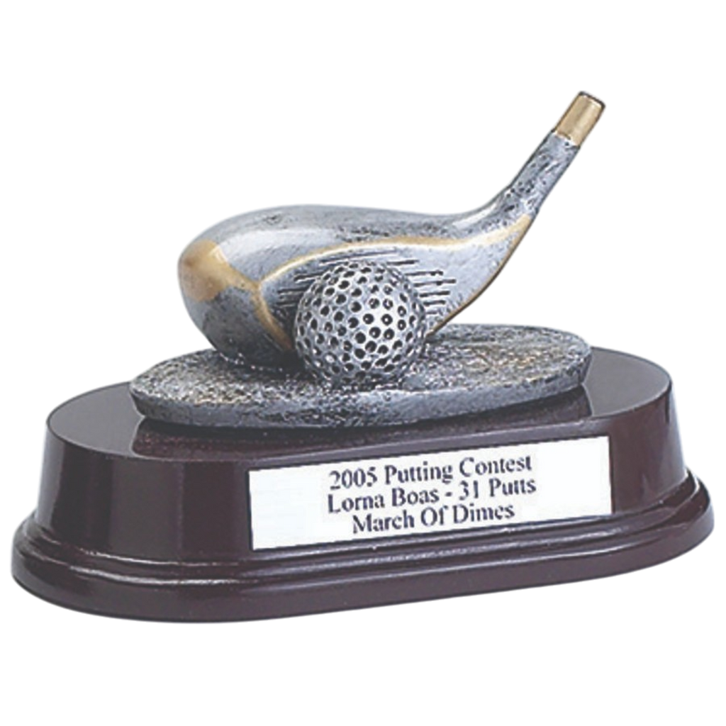 Resin Driver Head On Rosewood Base