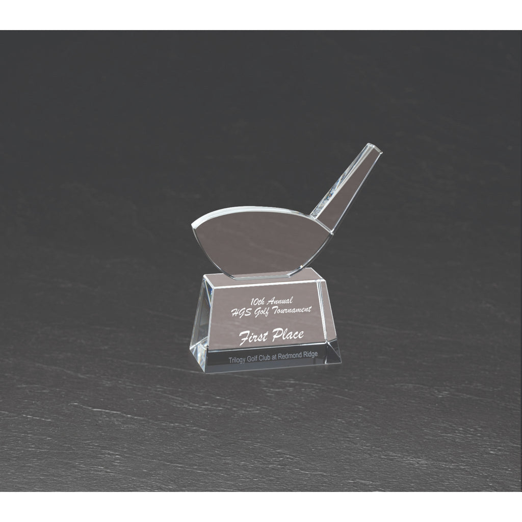 Crystal Driver Head on Base Award