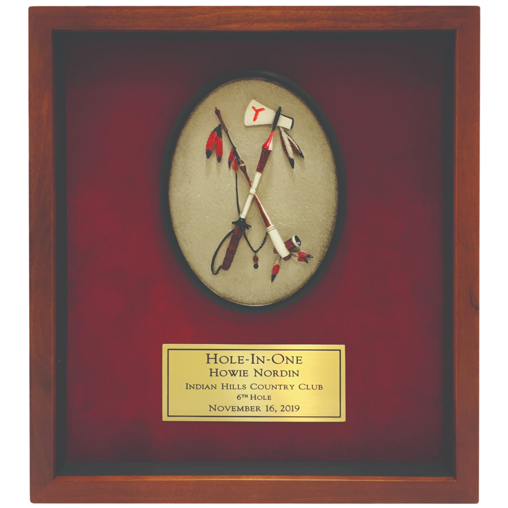 Framed No-Matte 3D Hole-in-One Shadow Box